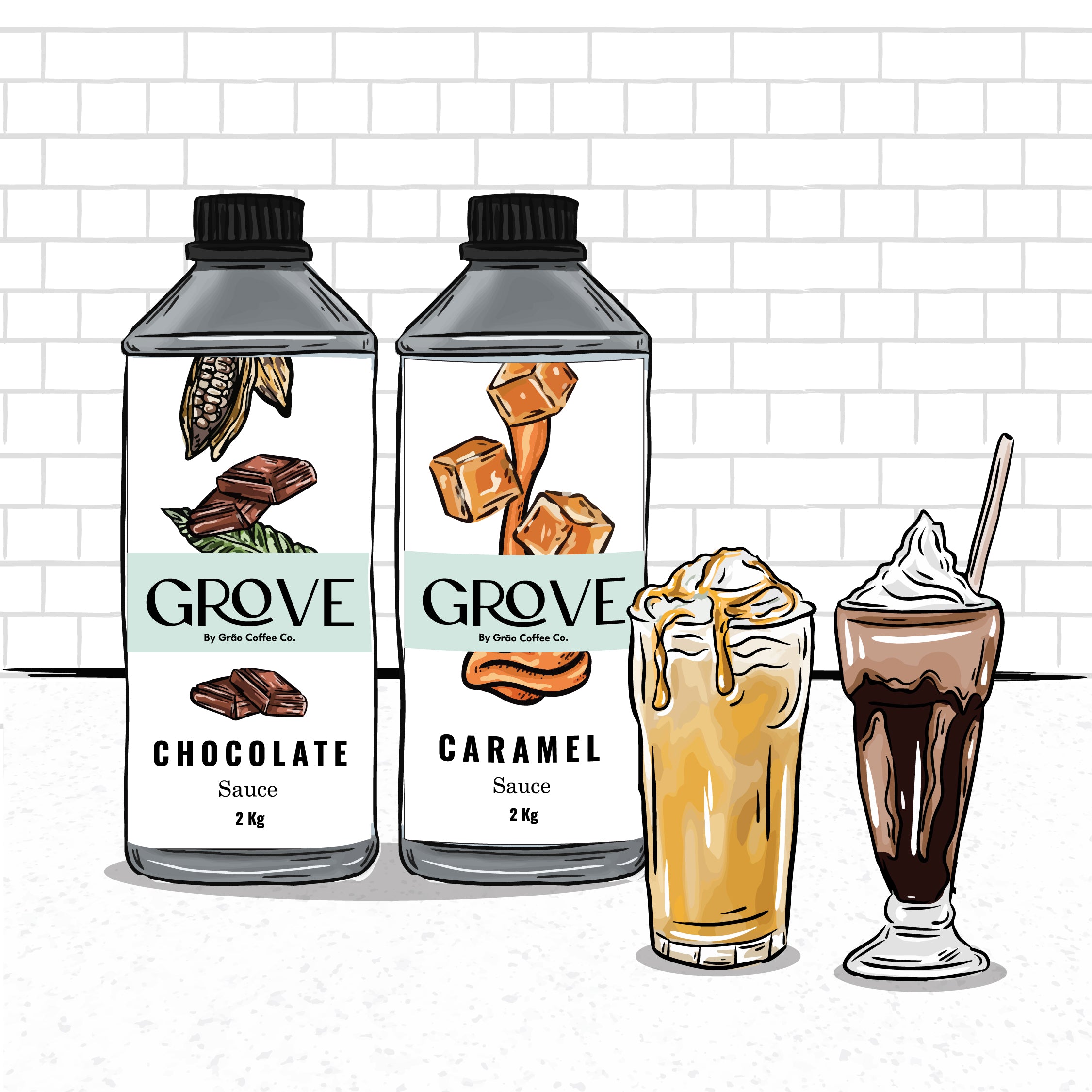 Premium Coffee Sauces for Beverages & Desserts | Grão Coffee